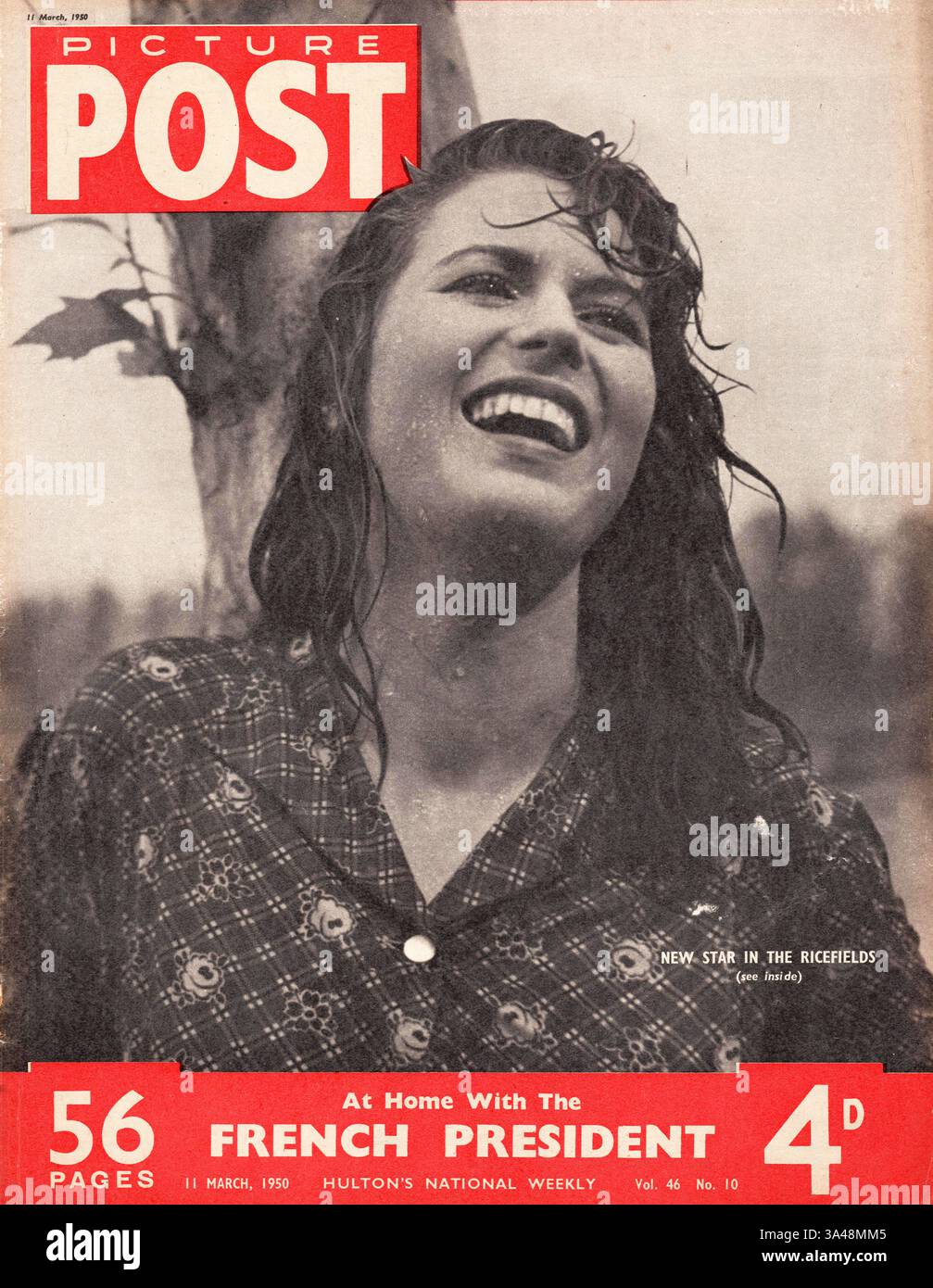 1950 Picture Post actress Silvana Mangano Stock Photo - Alamy