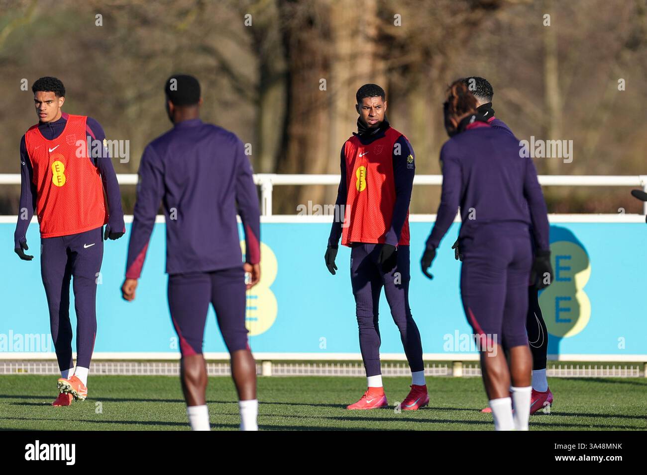 Burton Upon Trent, UK. 18th Mar, 2025. Marcus Rashford (Aston Villa ...
