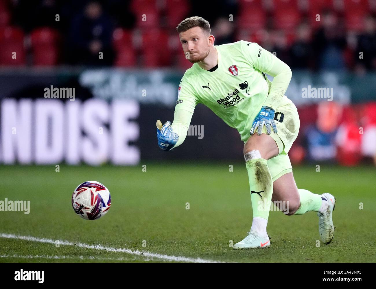 Rotherham United goalkeeper Dillon Phillips during the Sky Bet League ...