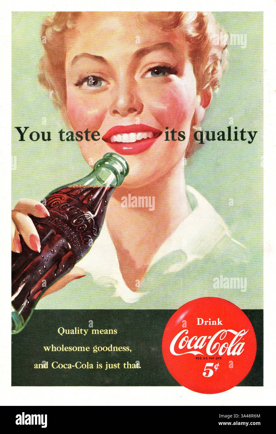 Coke advert magazine hi-res stock photography and images - Alamy