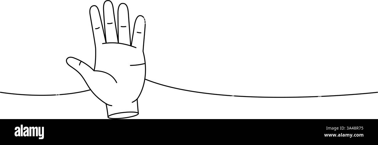 Hand one line continuous drawing. Human internal organ continuous one ...