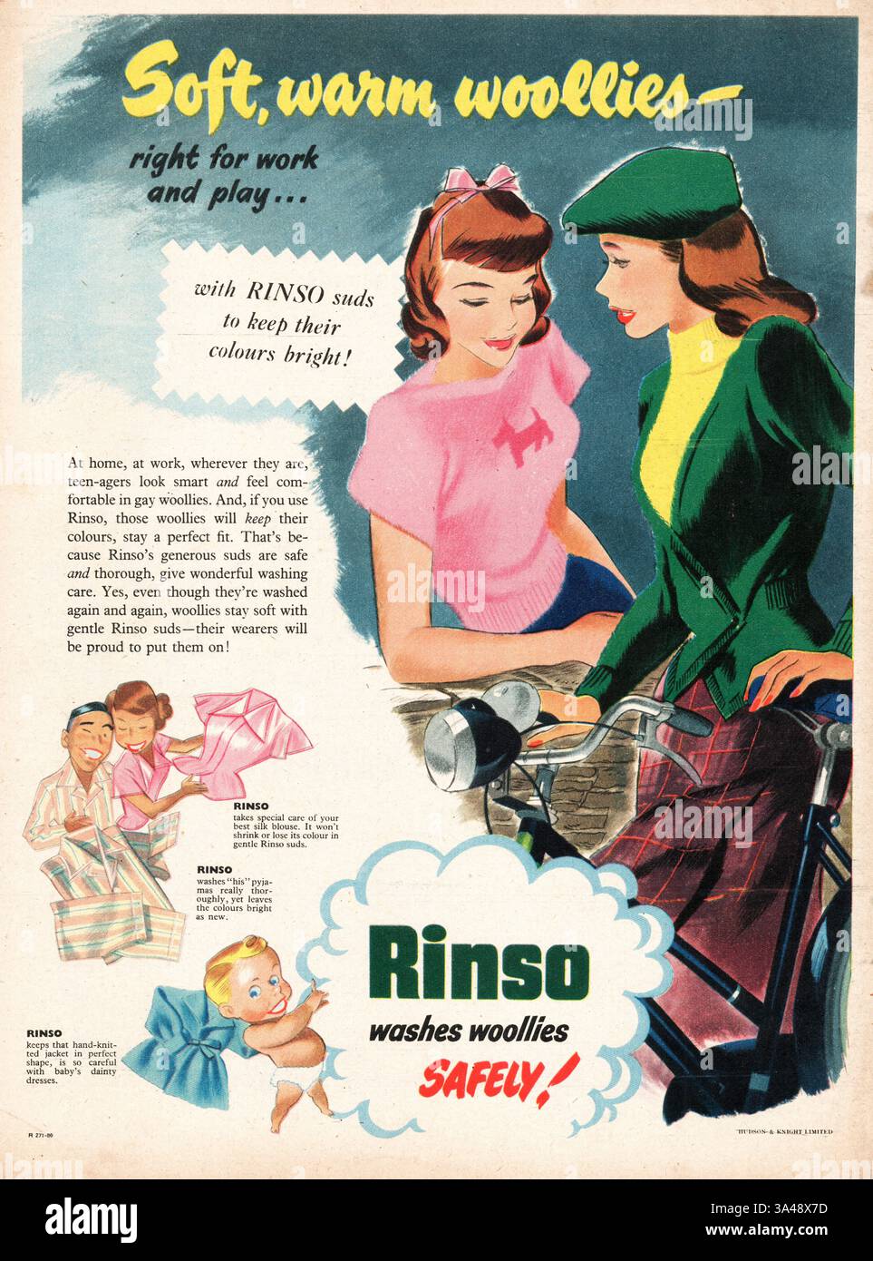 1951 uk advert rinso washing powder hi-res stock photography and images ...