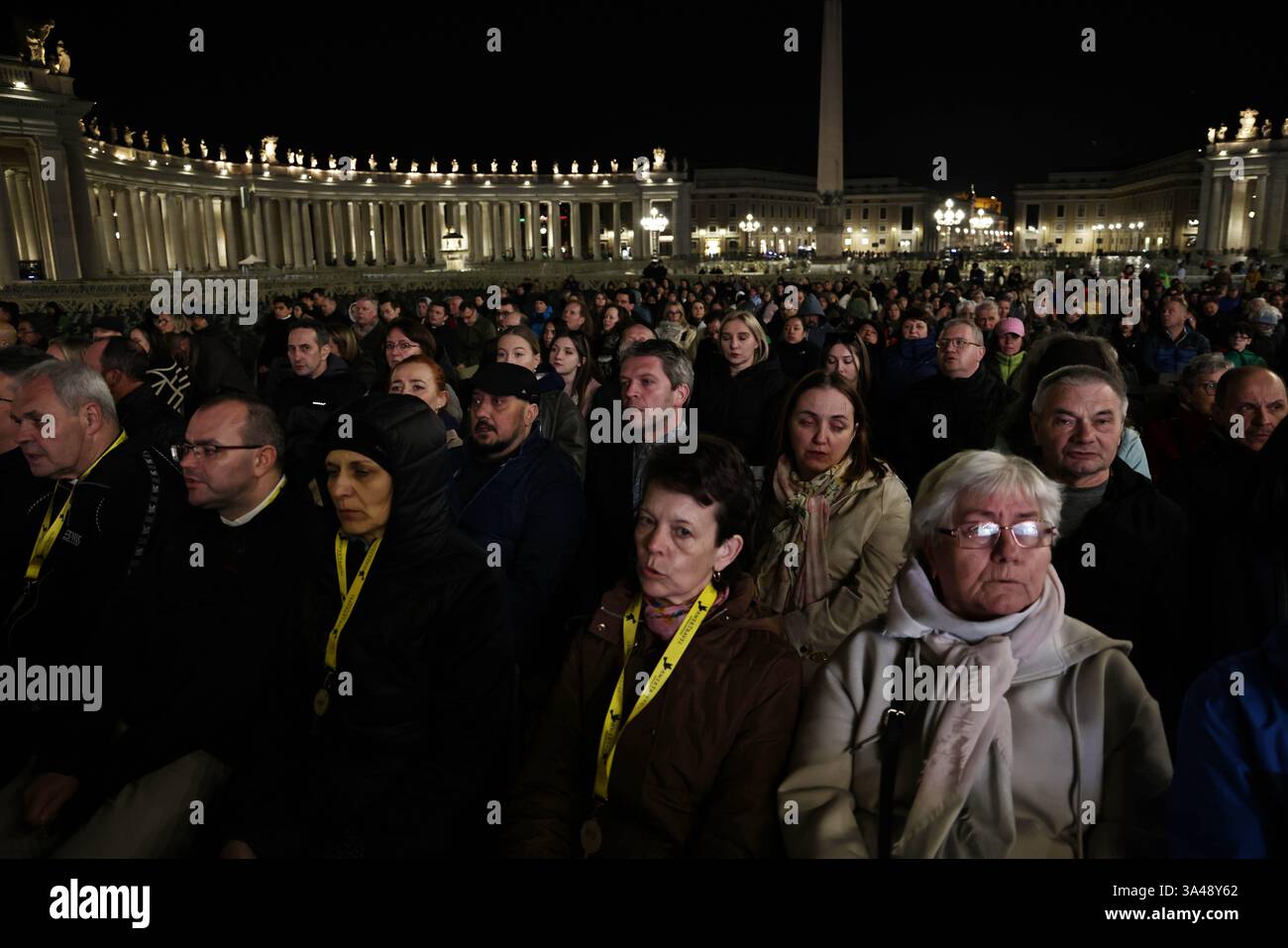 March 18, 2025 - Vatican City. Cardinal ANGELO DE DONATIS leads the ...