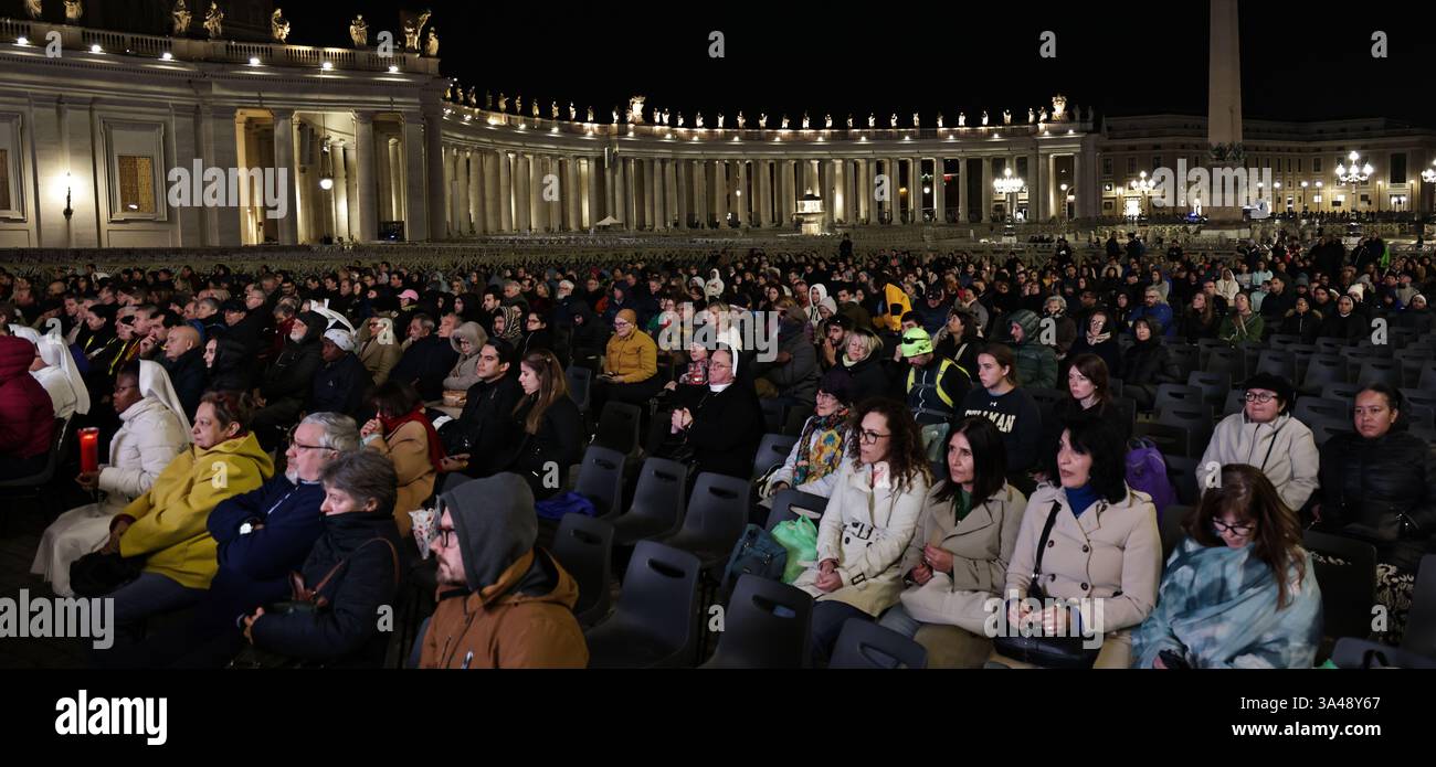 Vatican City. 18th Mar, 2025. Cardinal ANGELO DE DONATIS leads the Holy ...
