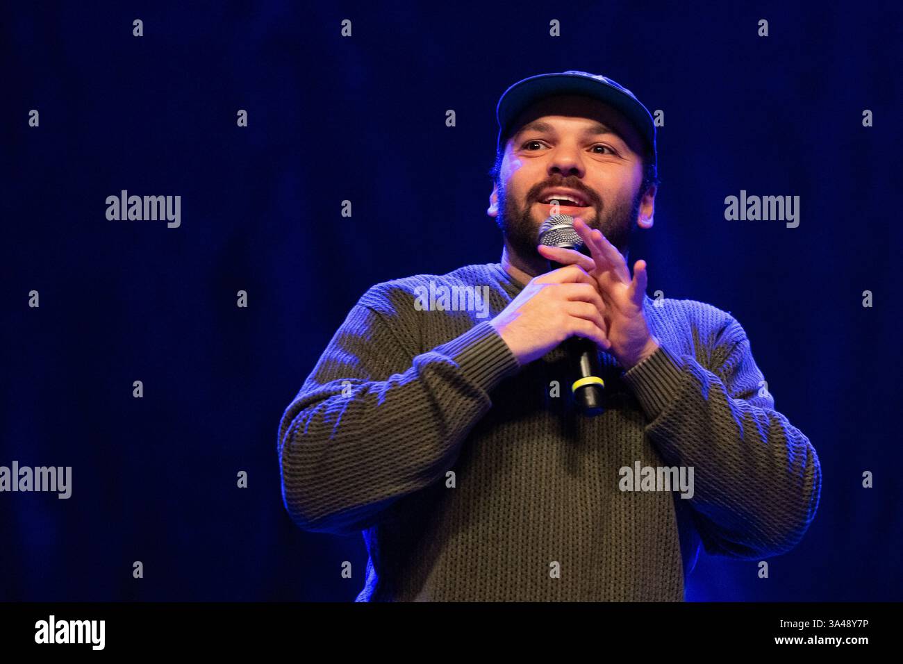 March 17, 2025. Lisbon, Portugal. Stand-Up Comedian from Brazil ...