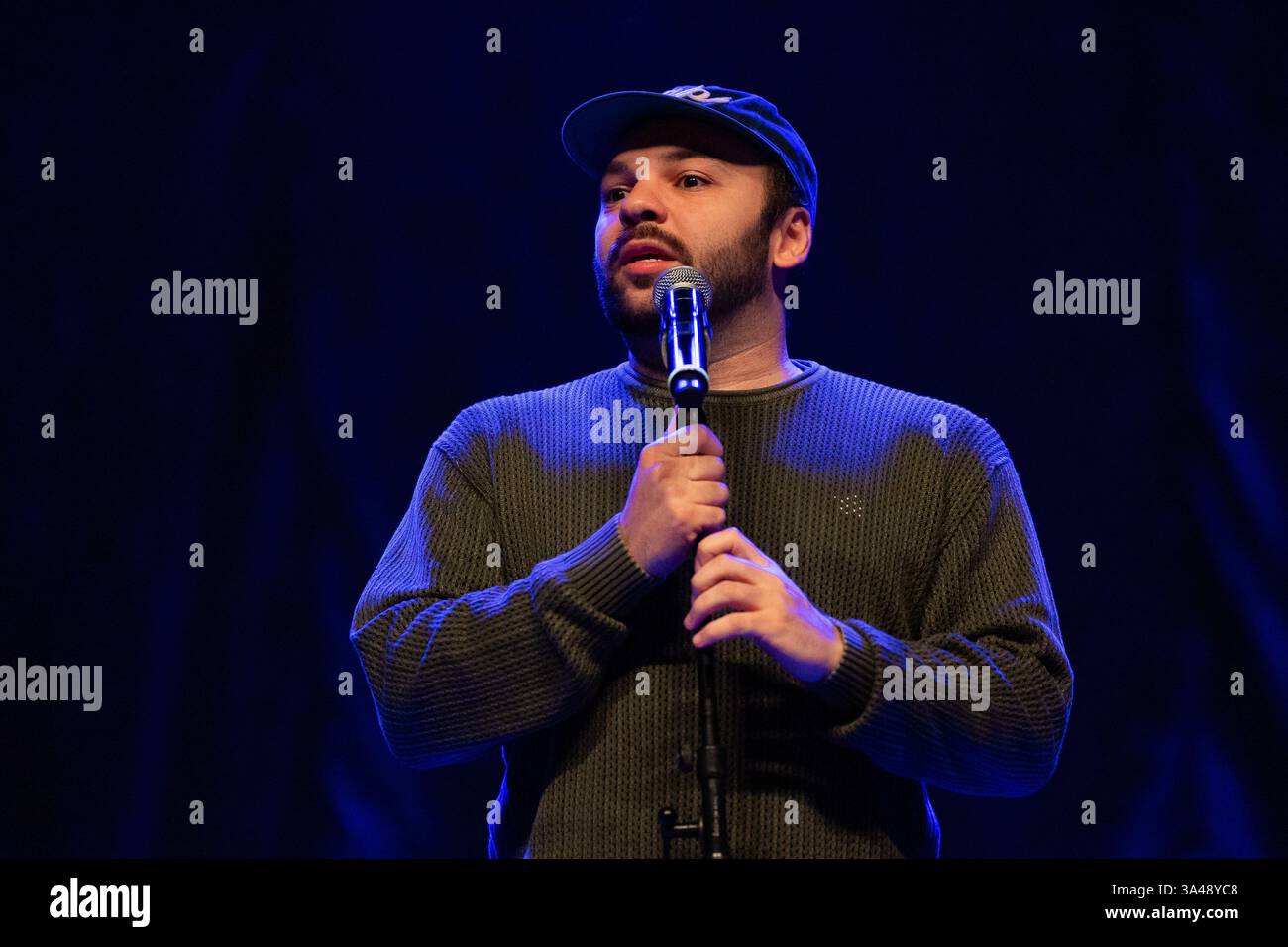 March 17, 2025. Lisbon, Portugal. Stand-Up Comedian from Brazil ...