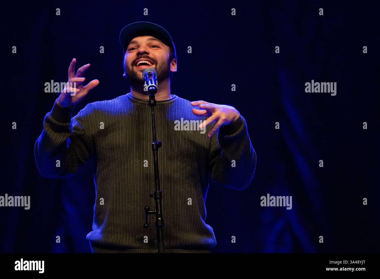 March 17, 2025. Lisbon, Portugal. Stand-Up Comedian from Brazil ...
