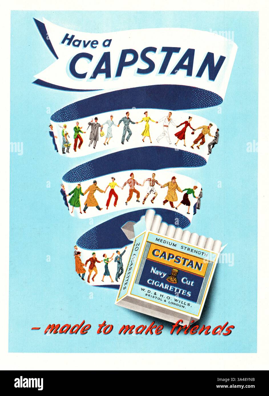 1951 uk advert capstan cigarettes hi-res stock photography and images ...