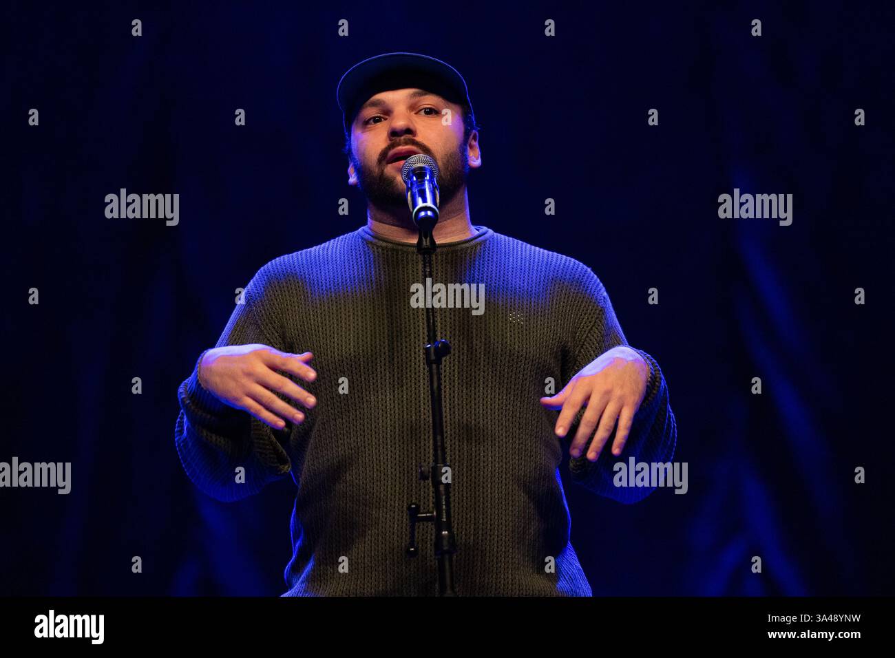 March 17, 2025. Lisbon, Portugal. Stand-Up Comedian from Brazil ...