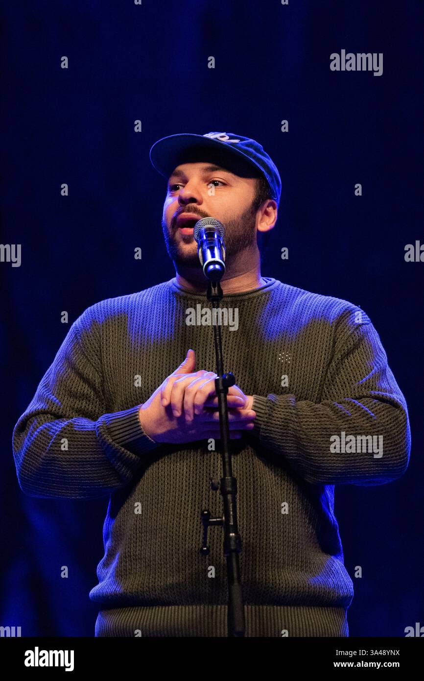 March 17, 2025. Lisbon, Portugal. Stand-Up Comedian from Brazil ...