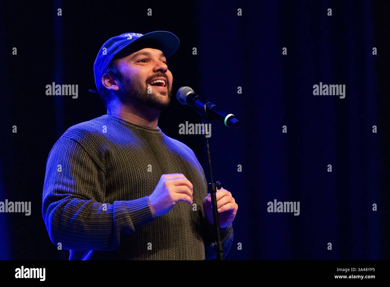 March 17, 2025. Lisbon, Portugal. Stand-Up Comedian from Brazil ...