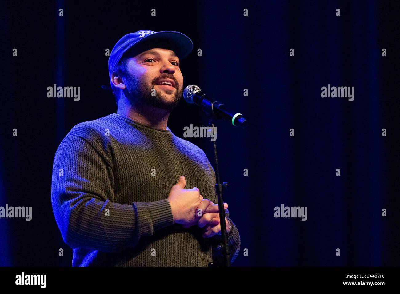 March 17, 2025. Lisbon, Portugal. Stand-Up Comedian from Brazil ...