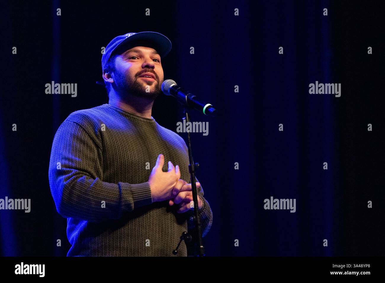 March 17, 2025. Lisbon, Portugal. Stand-Up Comedian from Brazil ...