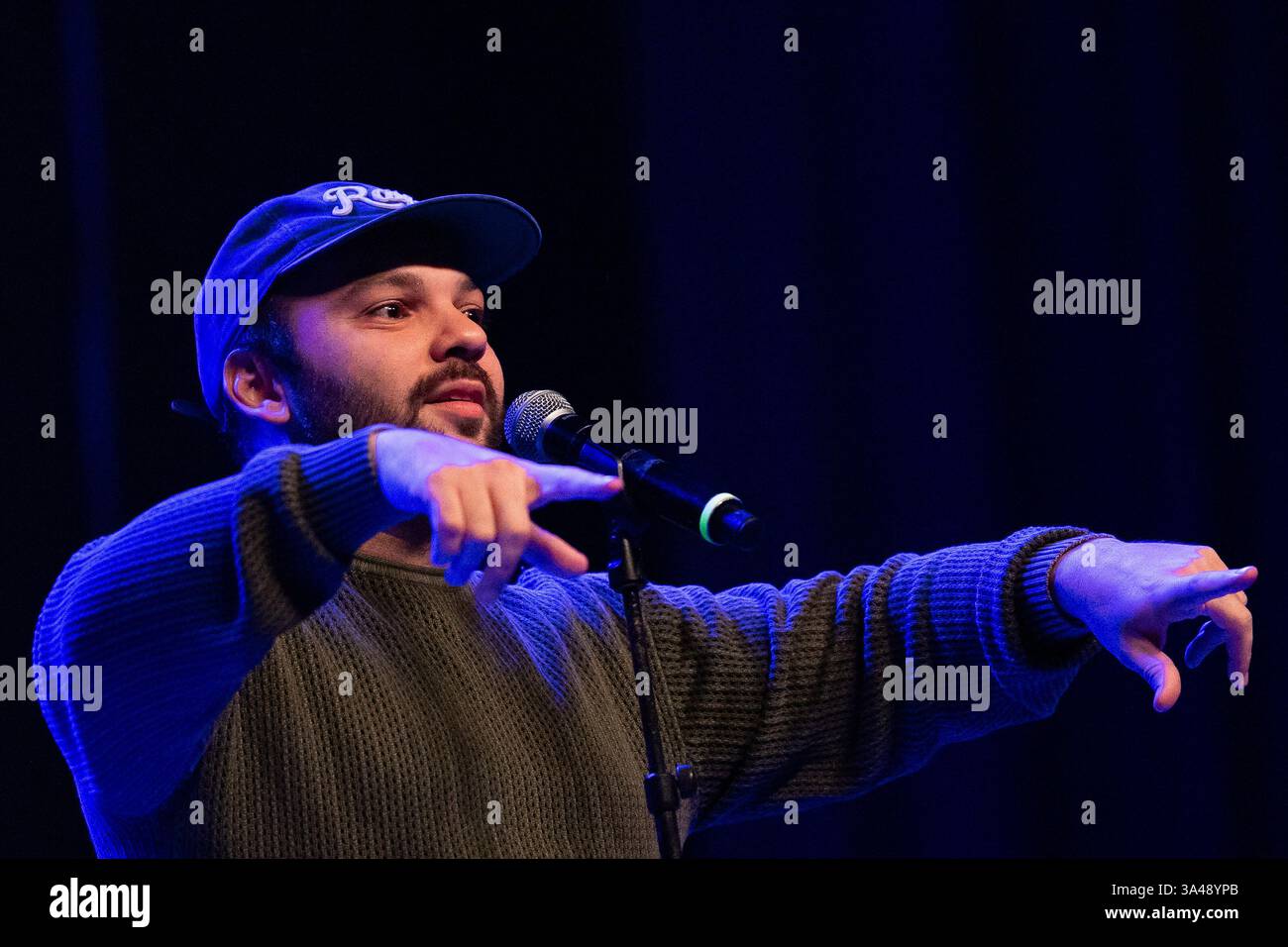 March 17, 2025. Lisbon, Portugal. Stand-Up Comedian from Brazil ...