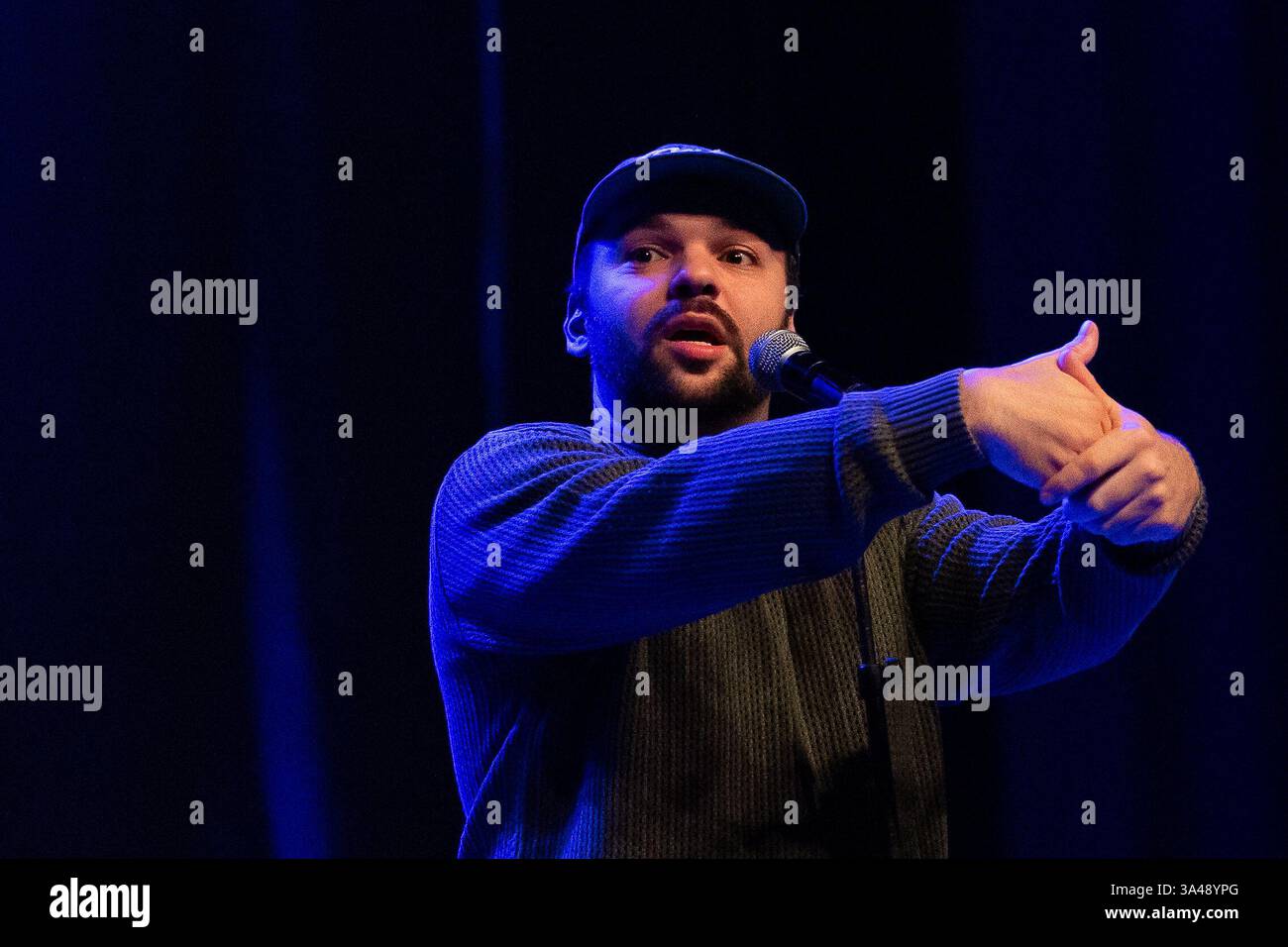 March 17, 2025. Lisbon, Portugal. Stand-Up Comedian from Brazil ...