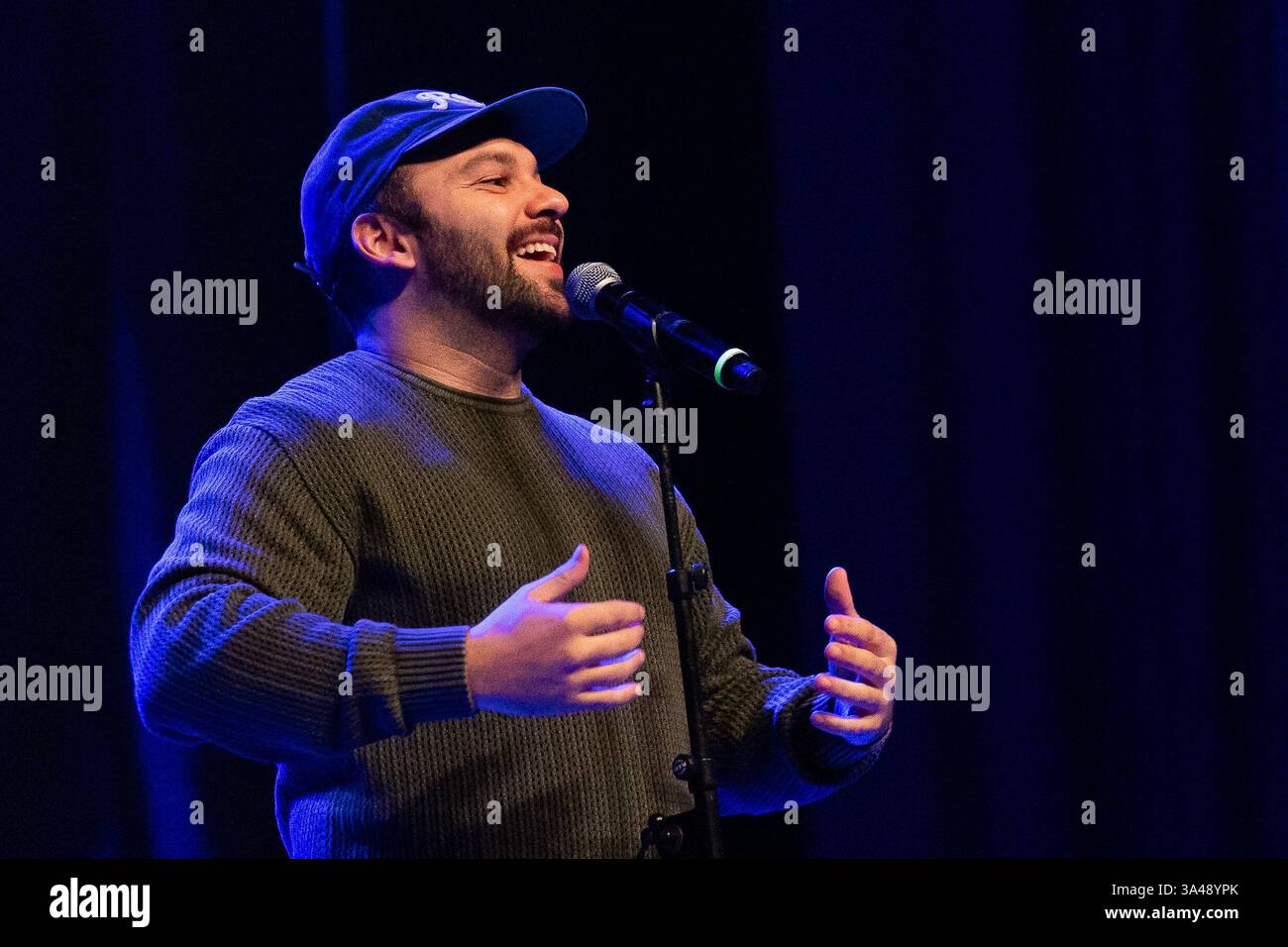 March 17, 2025. Lisbon, Portugal. Stand-Up Comedian from Brazil ...