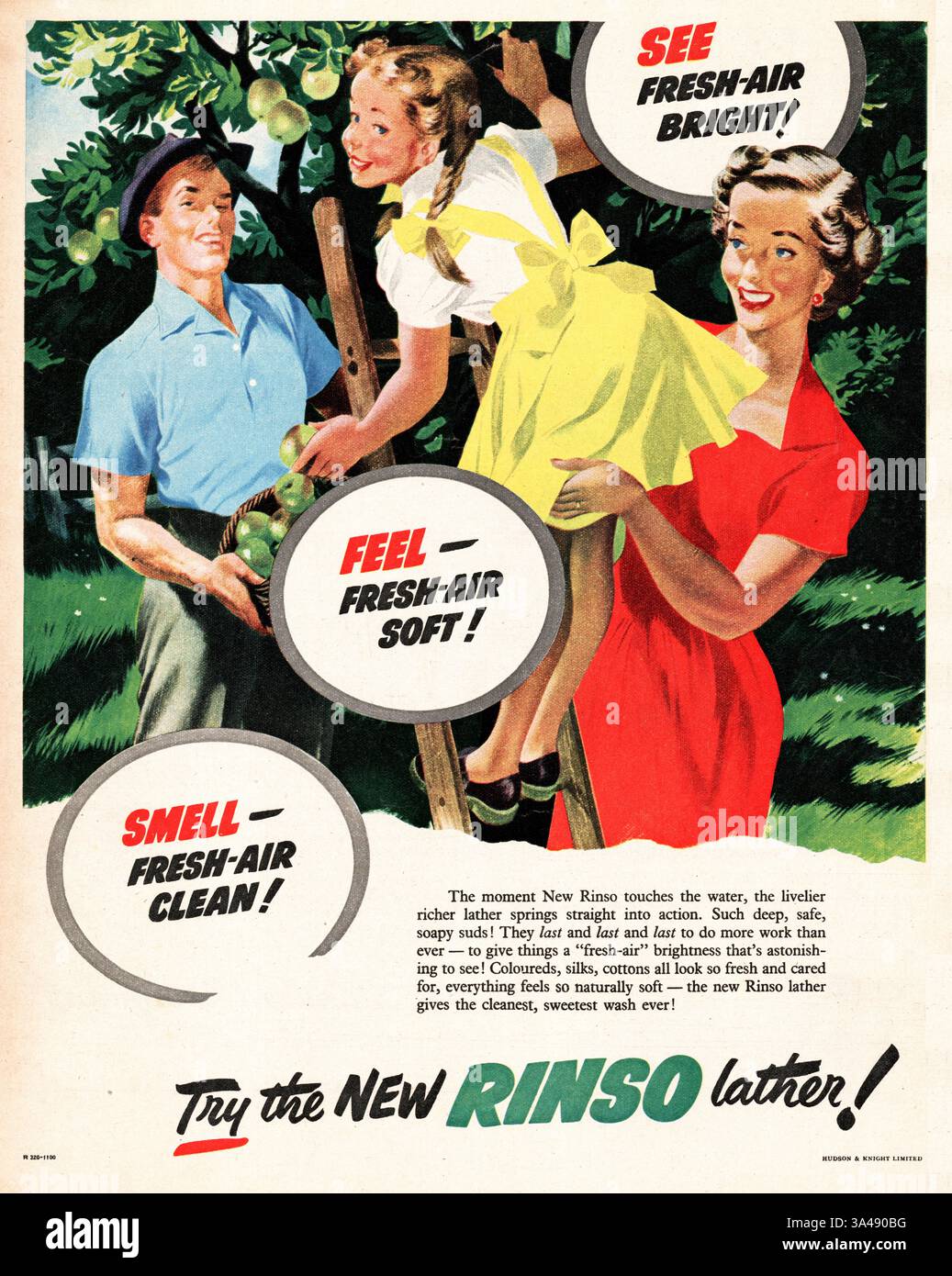 1951 uk advert rinso washing powder hi-res stock photography and images ...