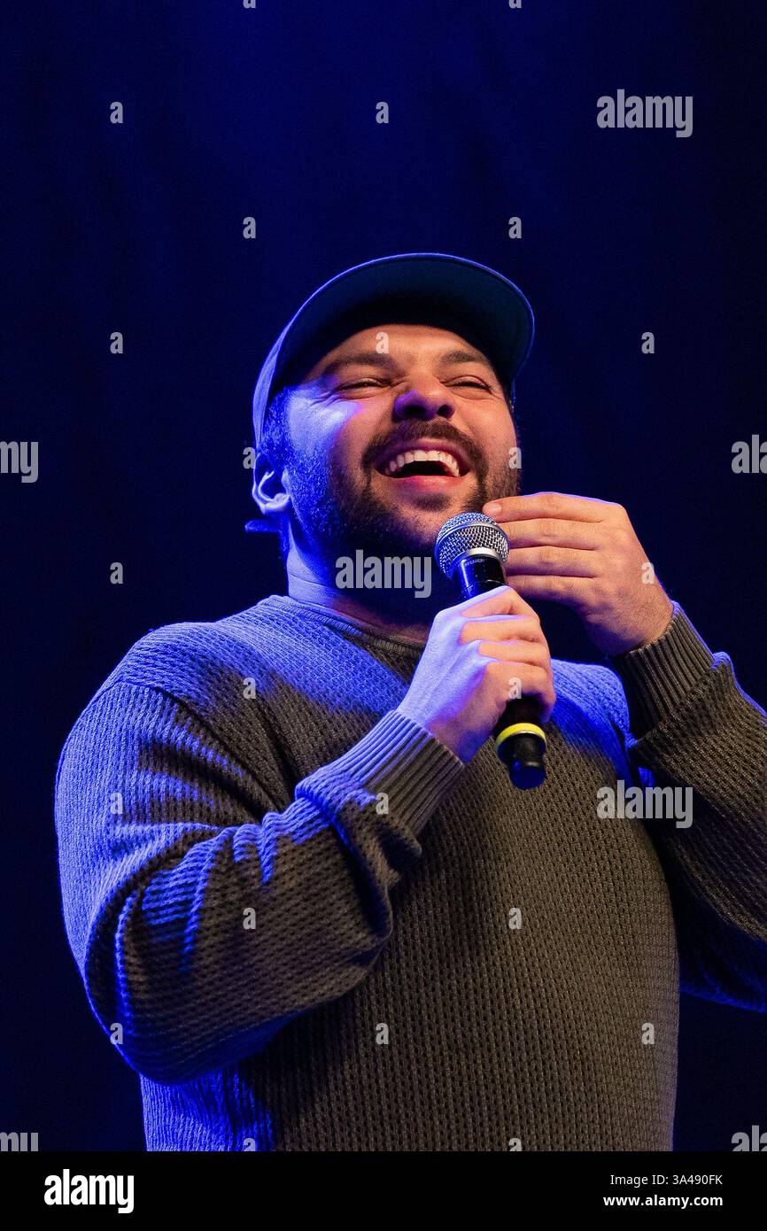 March 17, 2025. Lisbon, Portugal. Stand-Up Comedian from Brazil ...