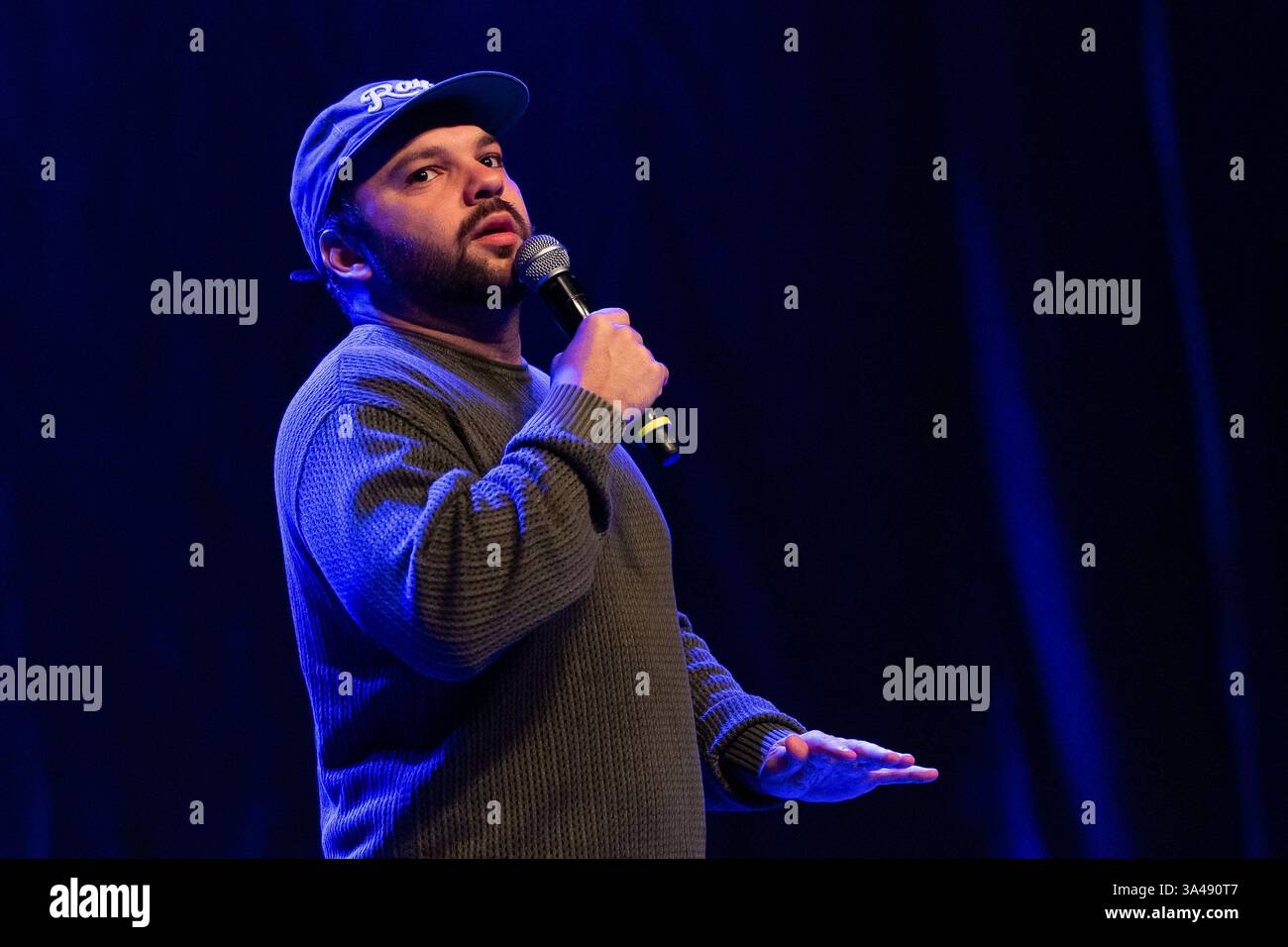 March 17, 2025. Lisbon, Portugal. Stand-Up Comedian from Brazil ...