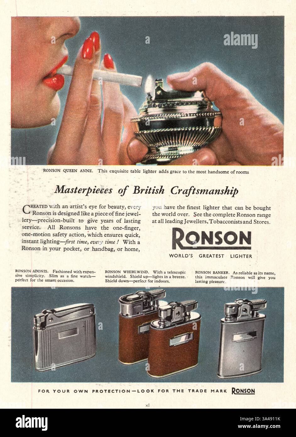 Cigarette ad tobacco ad hi-res stock photography and images - Alamy