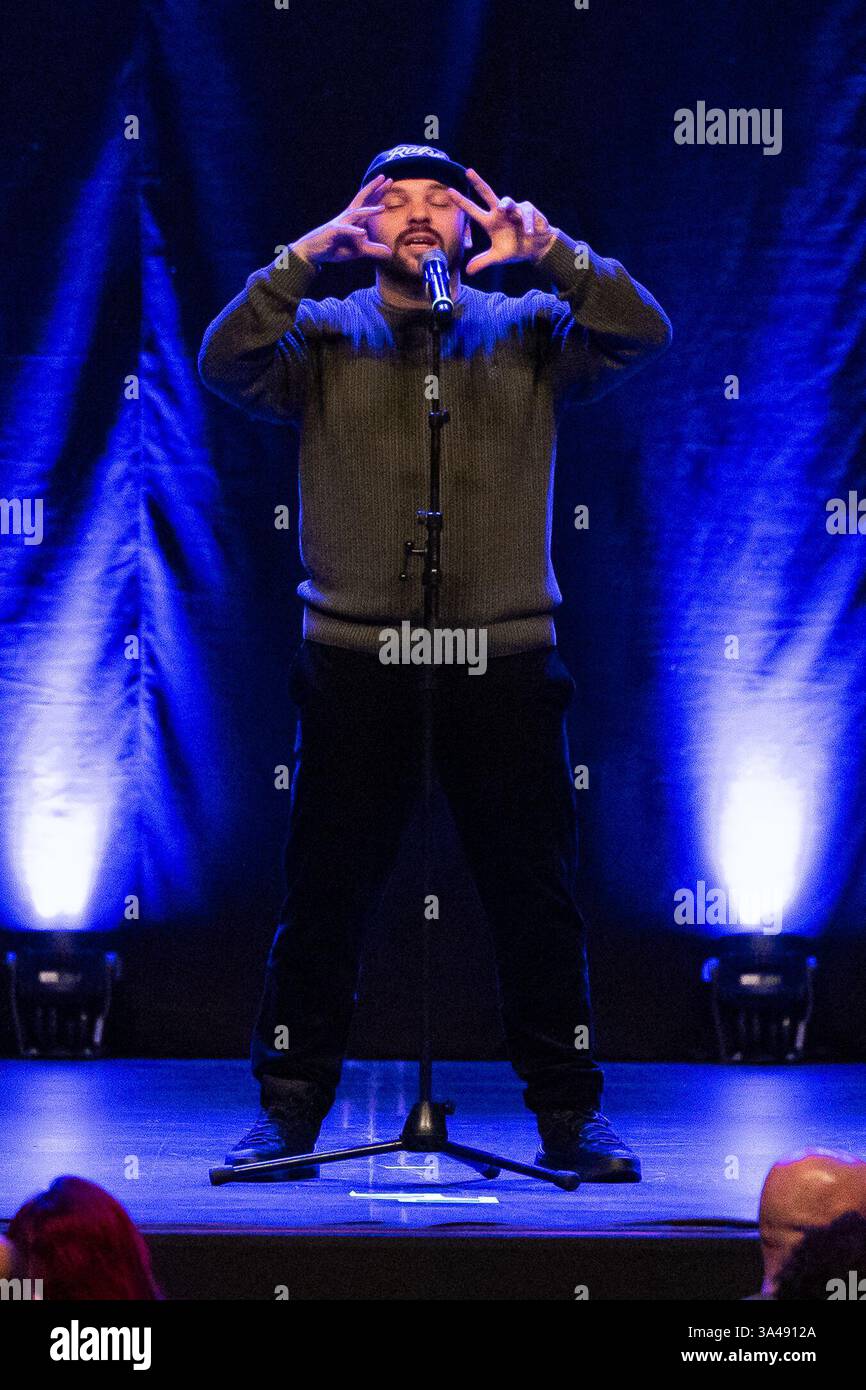 March 17, 2025. Lisbon, Portugal. Stand-Up Comedian from Brazil ...