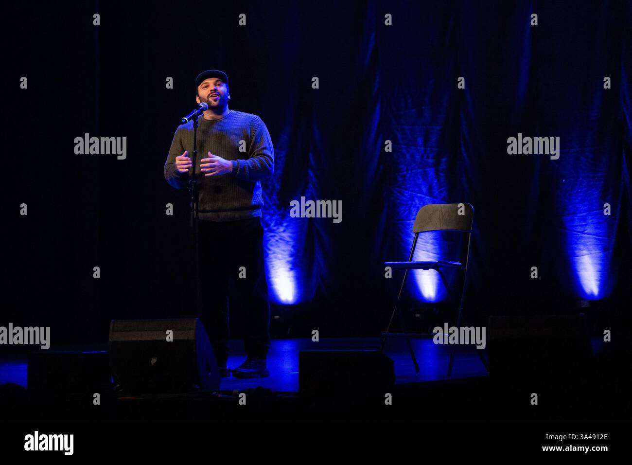 March 17, 2025. Lisbon, Portugal. Stand-Up Comedian from Brazil ...