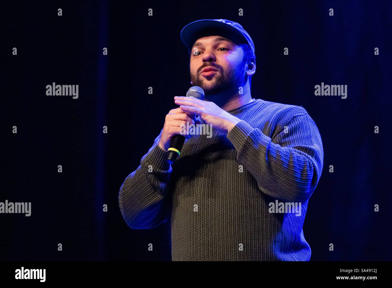 March 17, 2025. Lisbon, Portugal. Stand-Up Comedian from Brazil ...