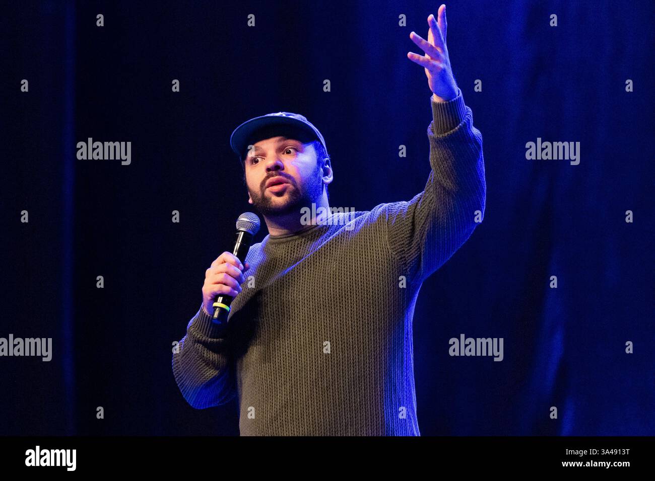 March 17, 2025. Lisbon, Portugal. Stand-Up Comedian from Brazil ...
