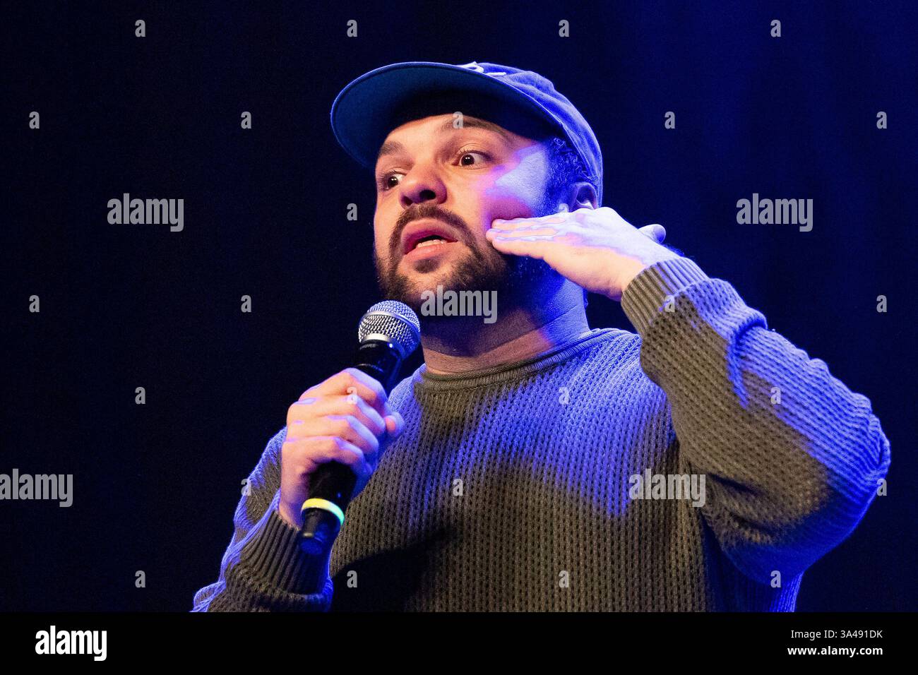 March 17, 2025. Lisbon, Portugal. Stand-Up Comedian from Brazil ...