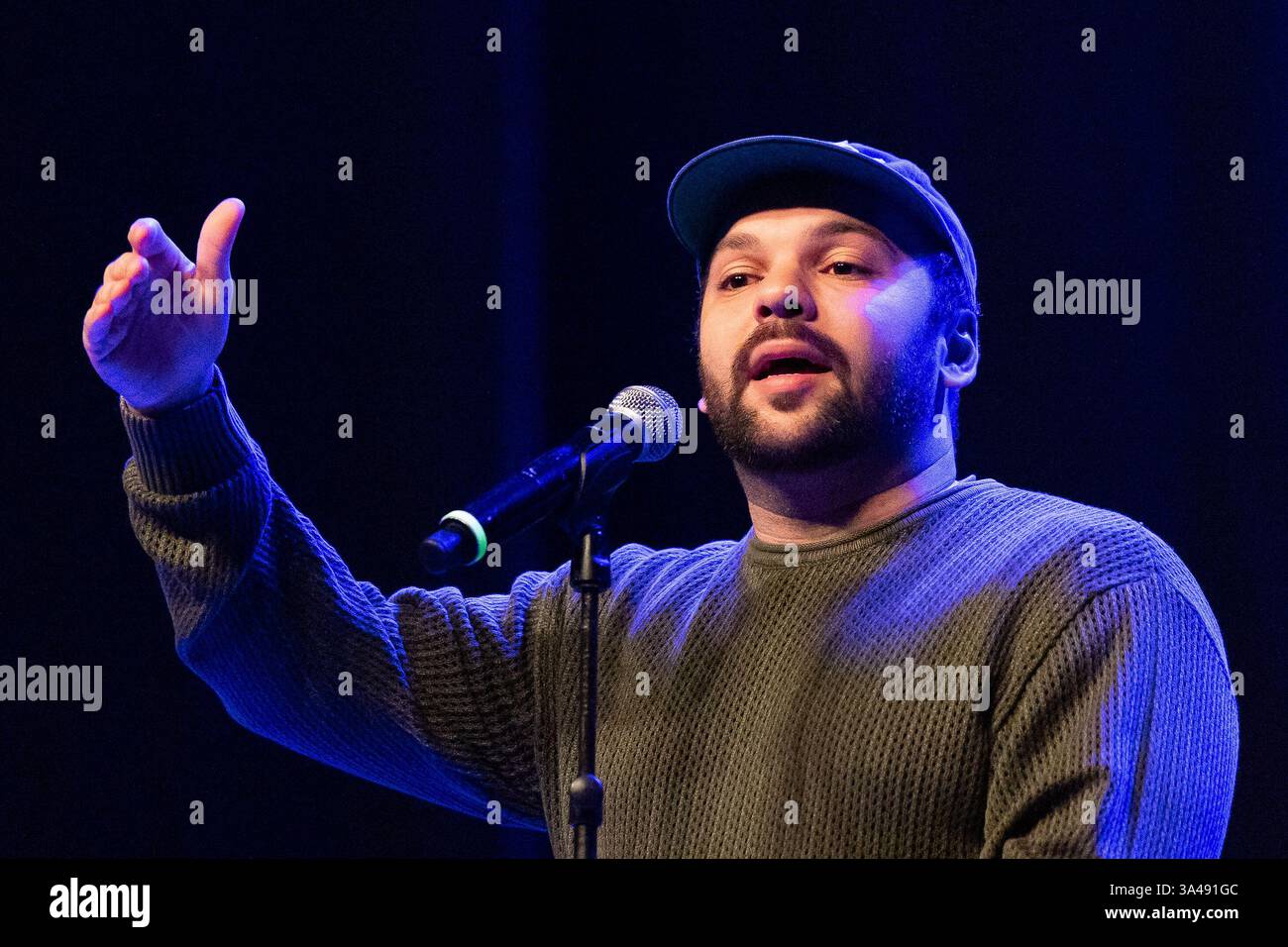 March 17, 2025. Lisbon, Portugal. Stand-Up Comedian from Brazil ...