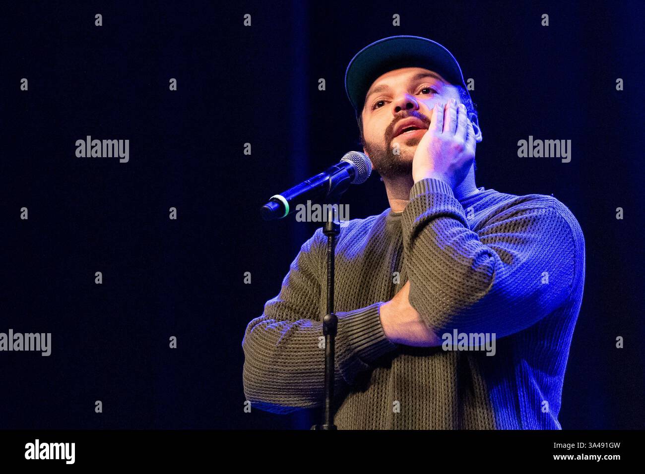 March 17, 2025. Lisbon, Portugal. Stand-Up Comedian from Brazil ...