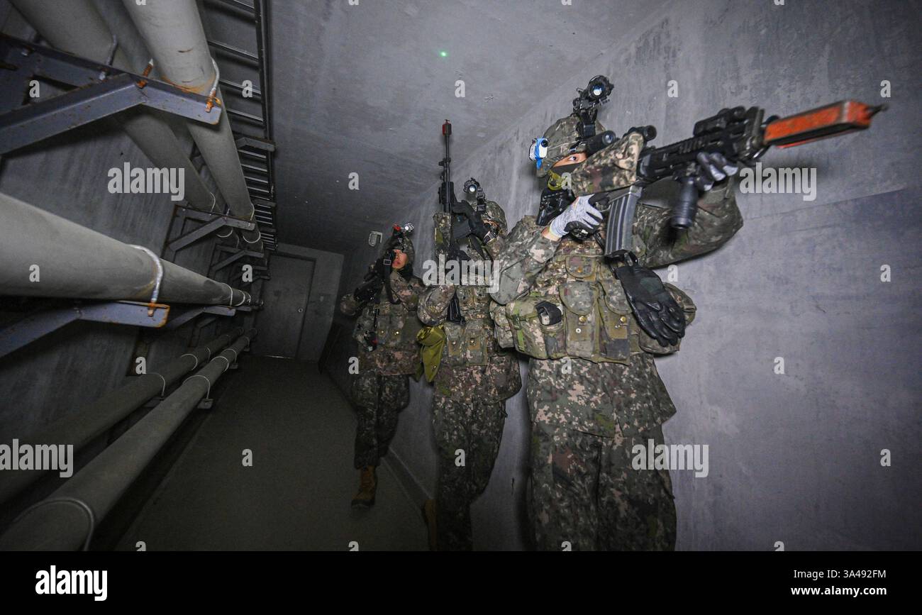 March 17, 2025, Seoul, South Korea: ROK and USA Army Soldiers take part ...