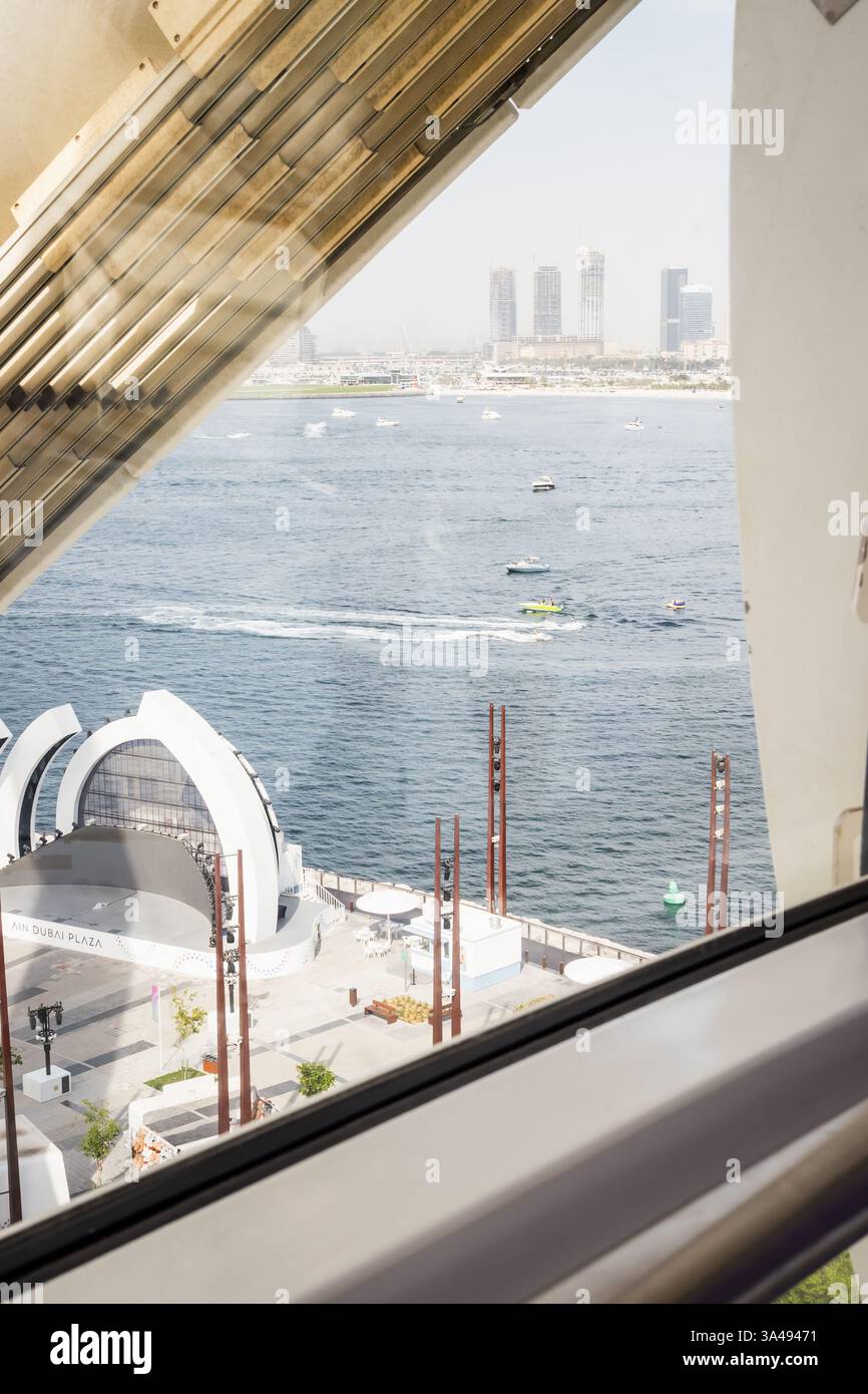 Dubai, UAE - March 8th 2025 : View from the Ain Eye Ferris wheel in ...