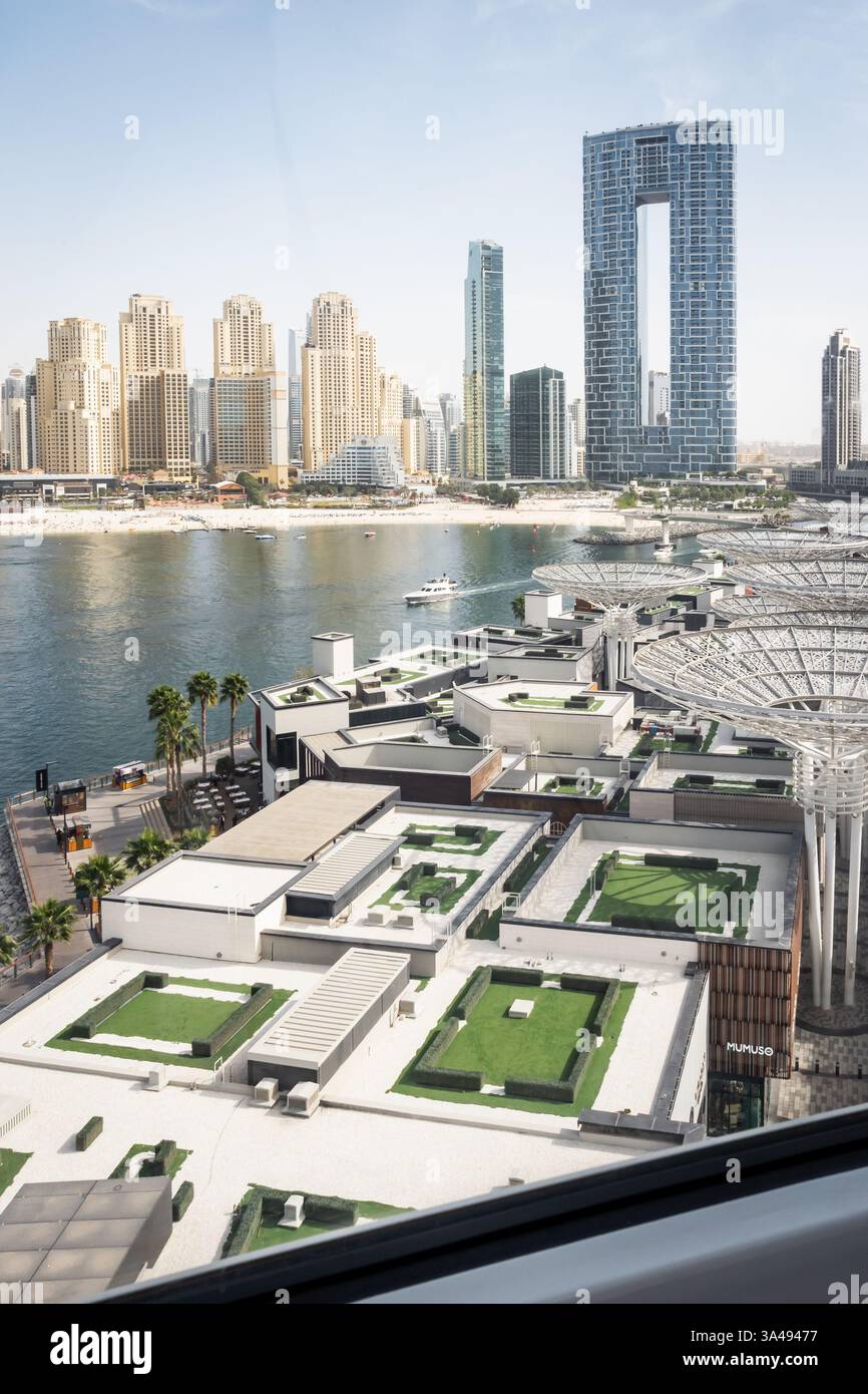 Dubai, UAE - March 8th 2025 : View from the Ain Eye Ferris wheel in ...