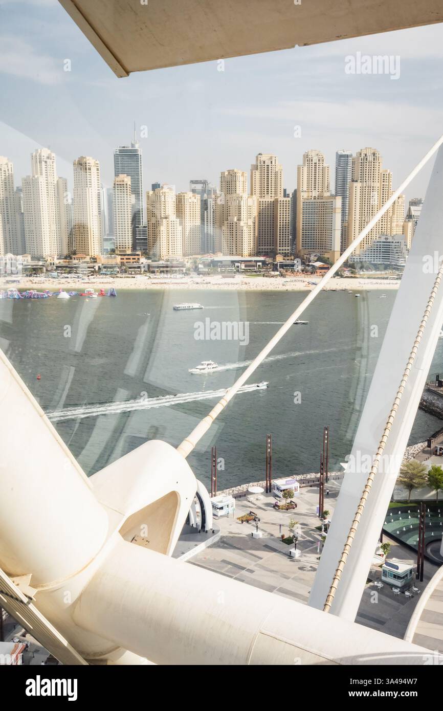 Dubai, UAE - March 8th 2025 : View from the Ain Eye Ferris wheel in ...
