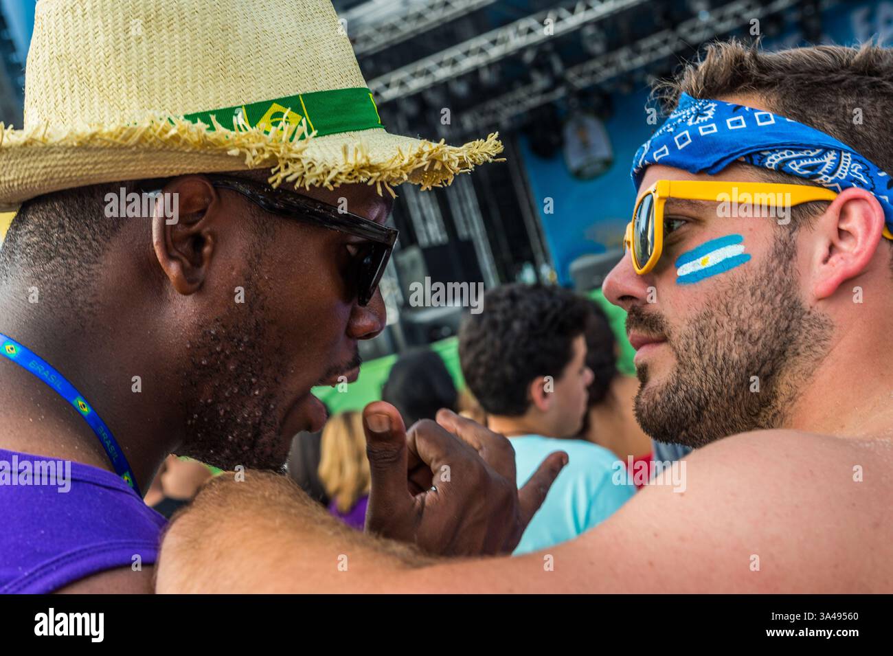 Jun 20, 2014 - Rio de Janeiro, Brazil - Fans enjoy the FIFA World Cup ...