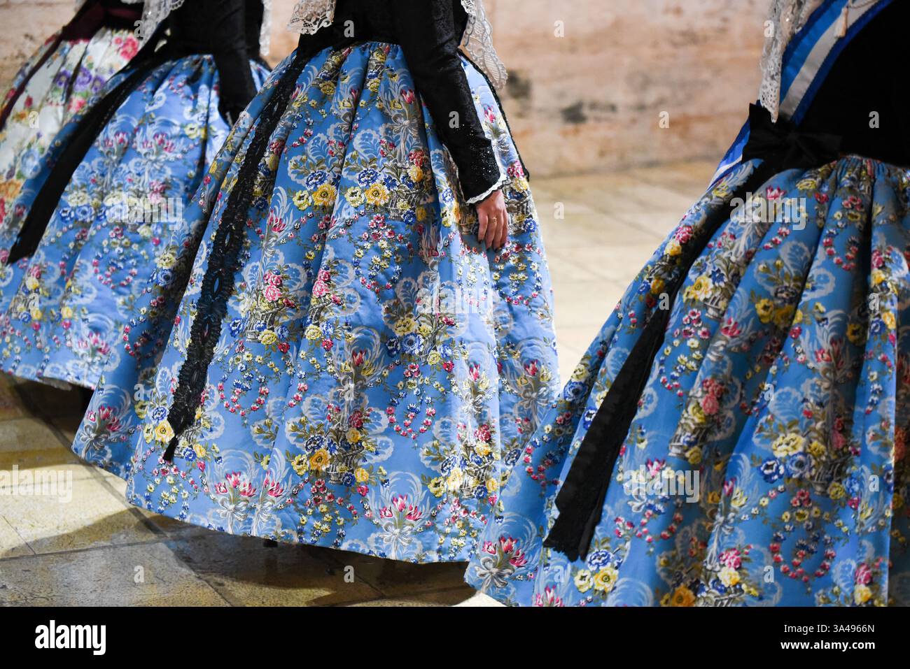 Valencia, Spain - 18th March 2025. Falleras and people from all Fallas ...
