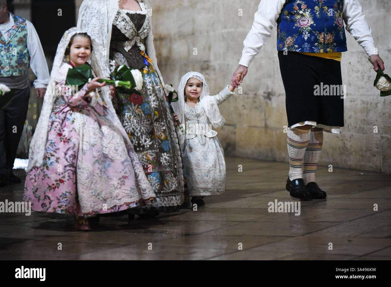 Valencia, Spain - 18th March 2025. Falleras and people from all Fallas ...
