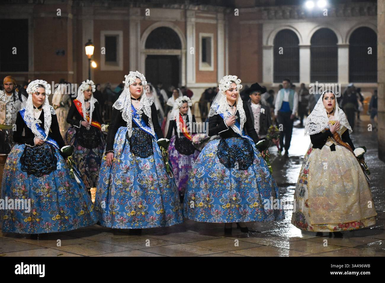 Valencia, Spain - 18th March 2025. Falleras and people from all Fallas ...