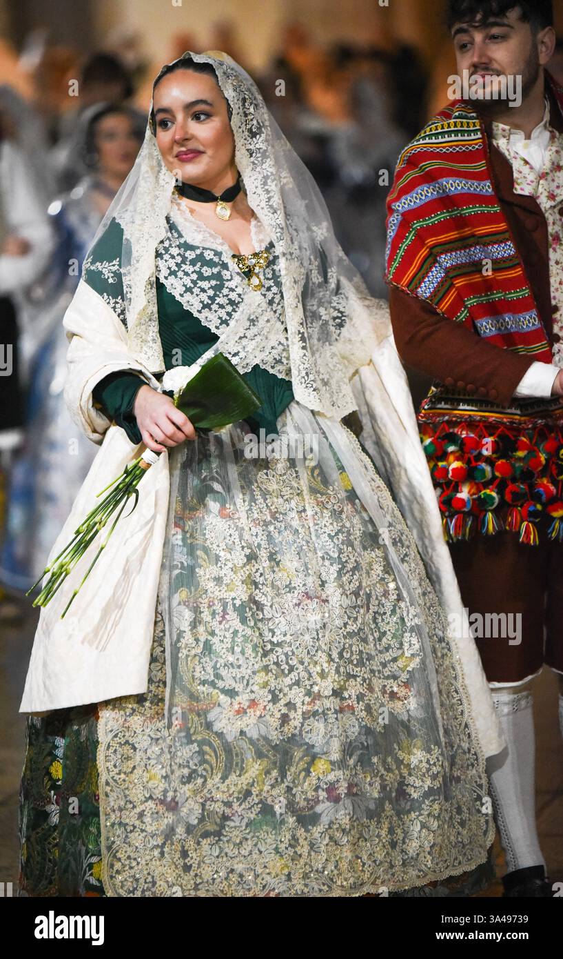 Valencia, Spain - 18th March 2025. Falleras and people from all Fallas ...