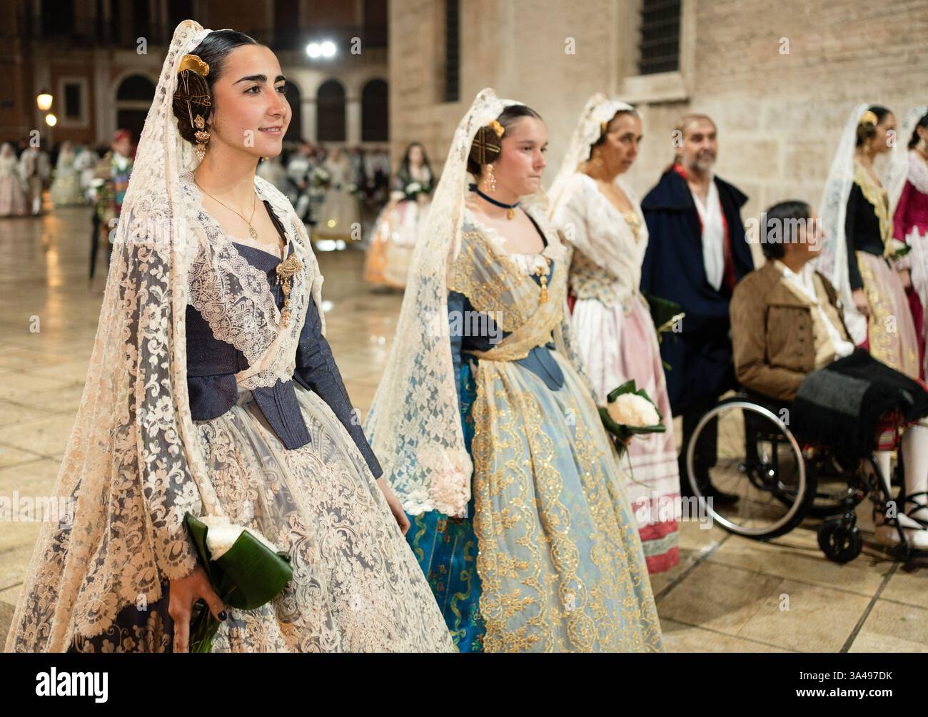 Valencia, Spain - 18th March 2025. Falleras and people from all Fallas ...