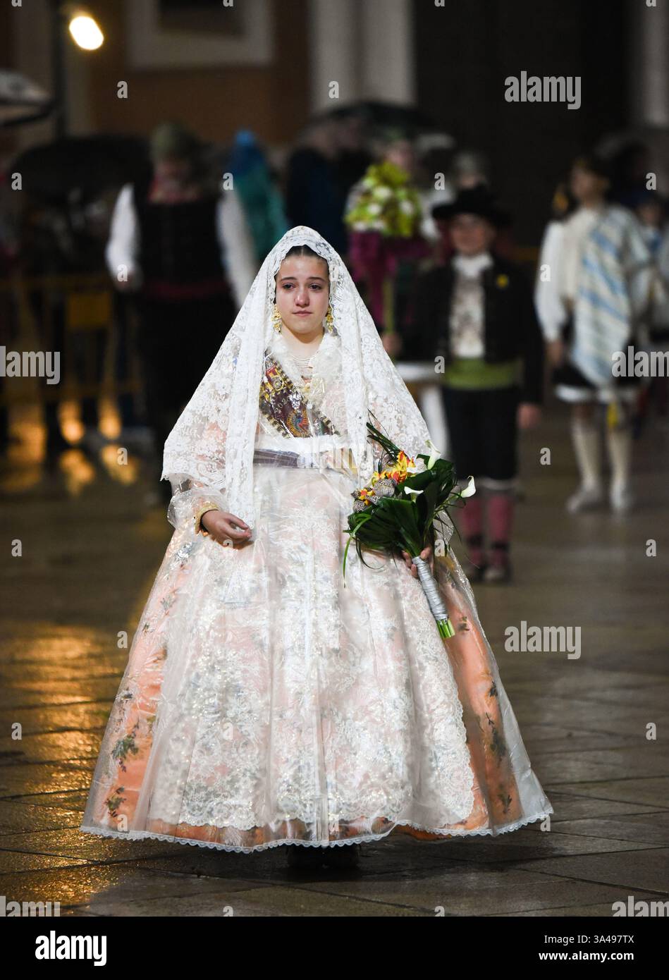 Valencia, Spain - 18th March 2025. Falleras and people from all Fallas ...