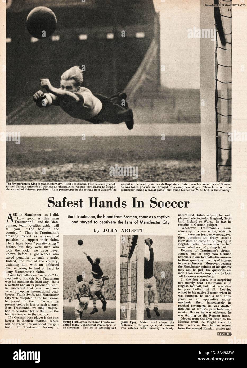 Bert trautmann manchester city hi-res stock photography and images - Alamy