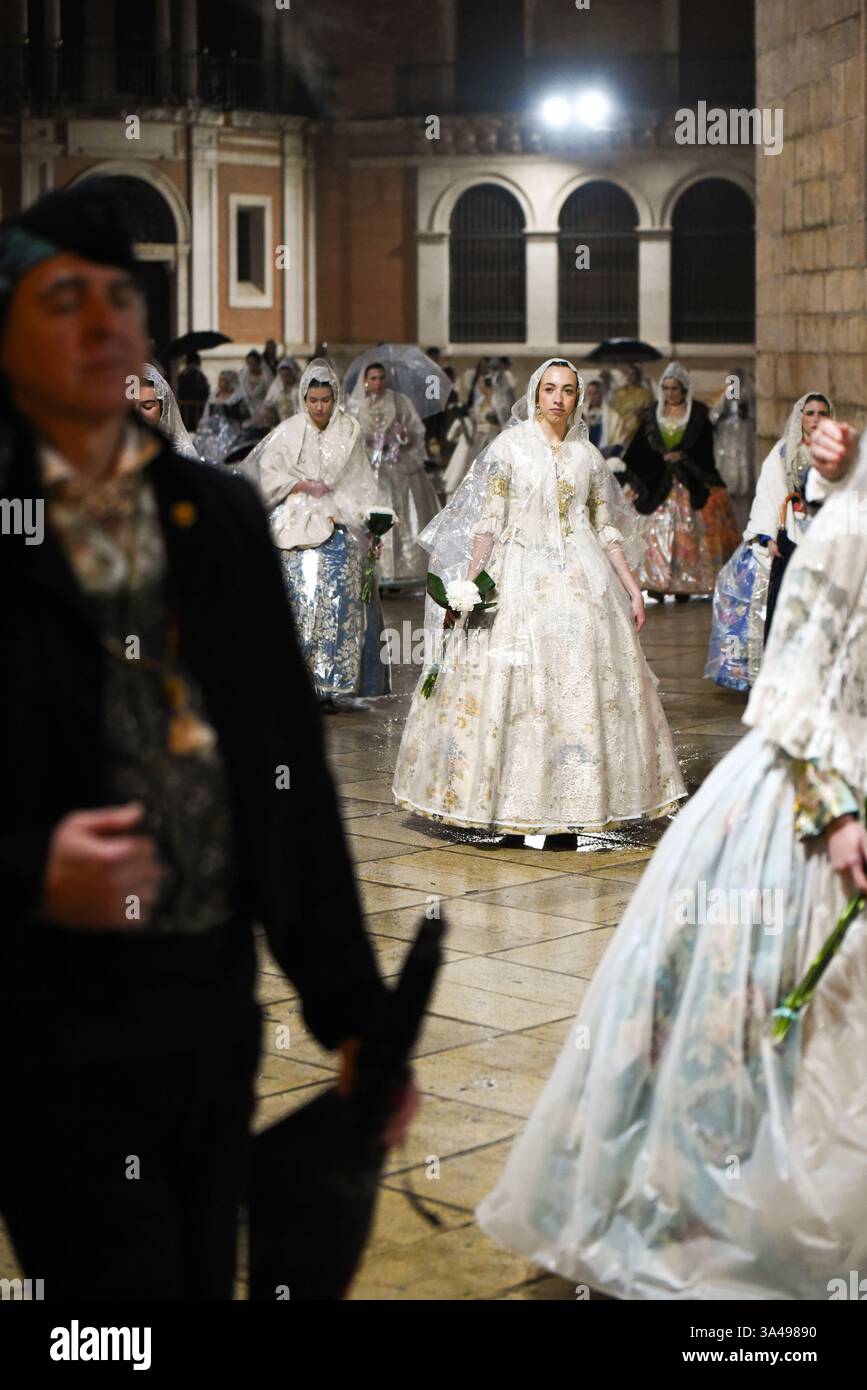 Valencia, Spain - 18th March 2025. Falleras and people from all Fallas ...
