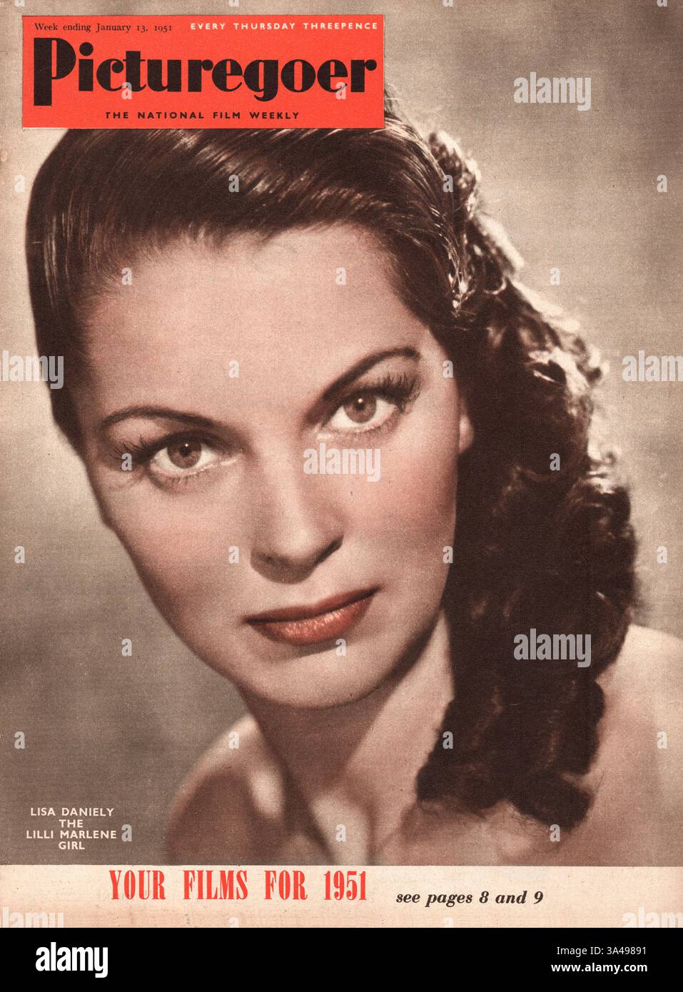 1951 picturegoer lisa daniely hi-res stock photography and images - Alamy