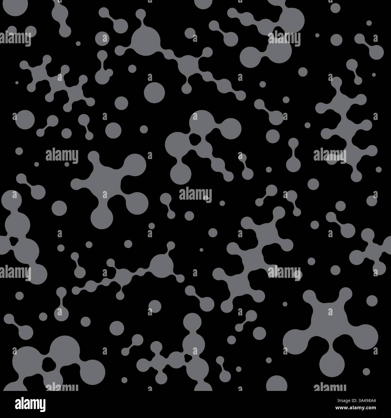 Vector Meta ball Connect Dot Set. Molecule chain. Circle Shapes. Abstract Geometric Dots ...