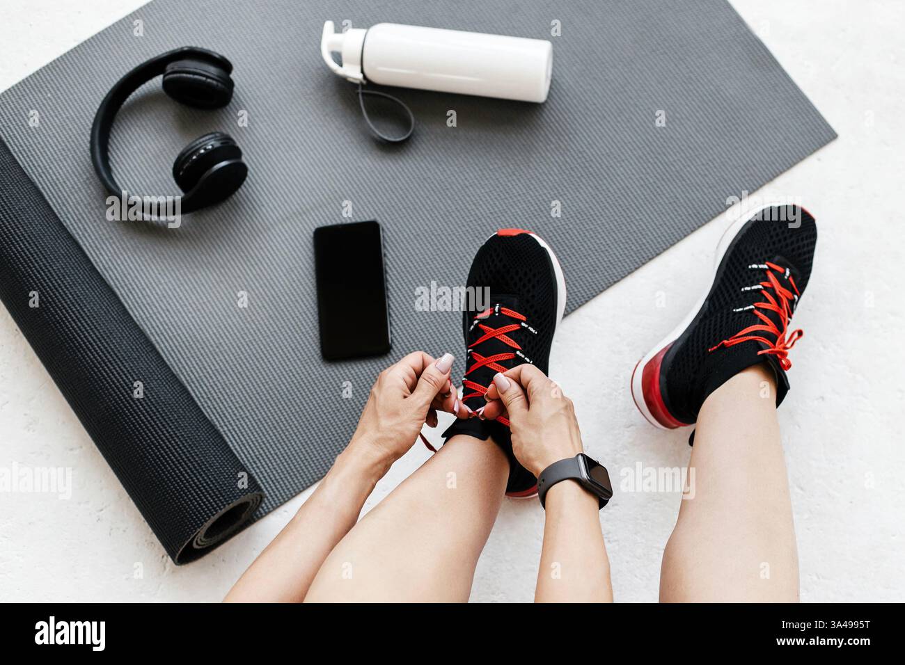 Preparing for morning workout at home or gym Stock Photo - Alamy
