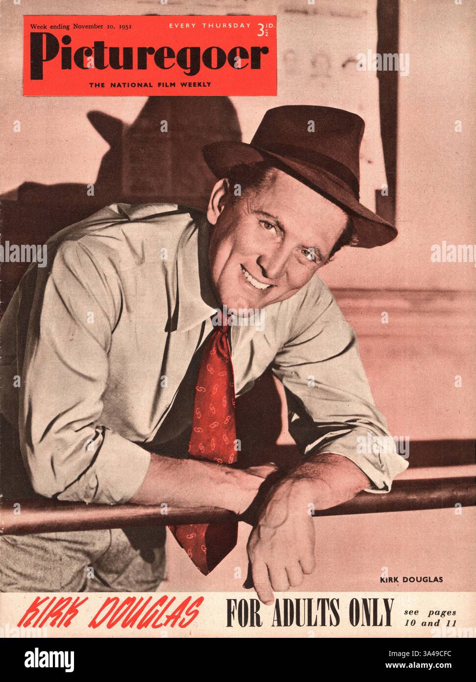 1951 Picturegoer actor Kirk Douglas Stock Photo - Alamy