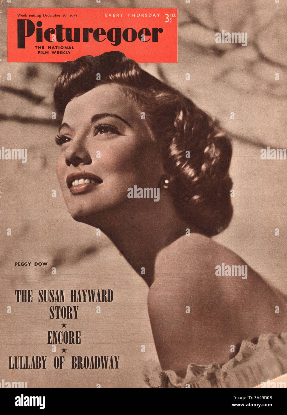 1951 Picturegoer actress Peggy Dow Stock Photo - Alamy