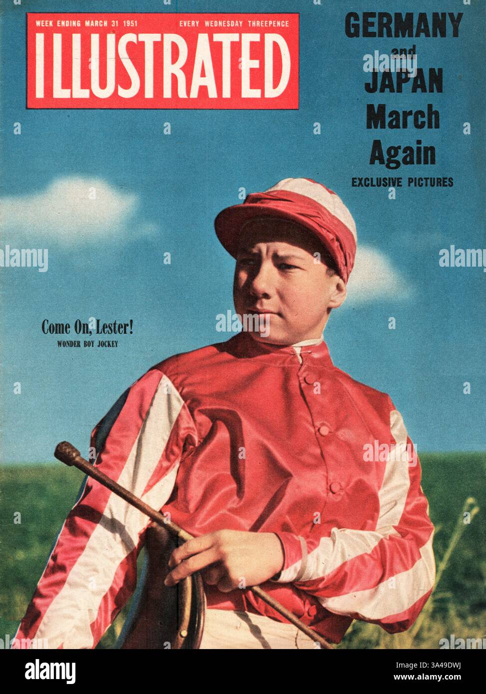 1951 illustrated jockey lester piggott hi-res stock photography and ...